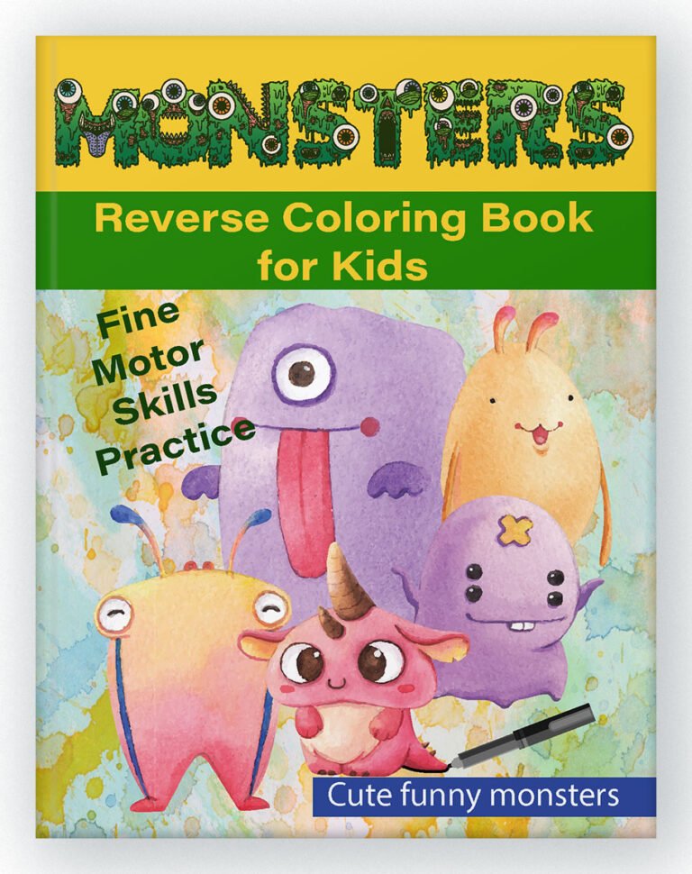 Reverse Coloring Book For Kids - Creative Bee
